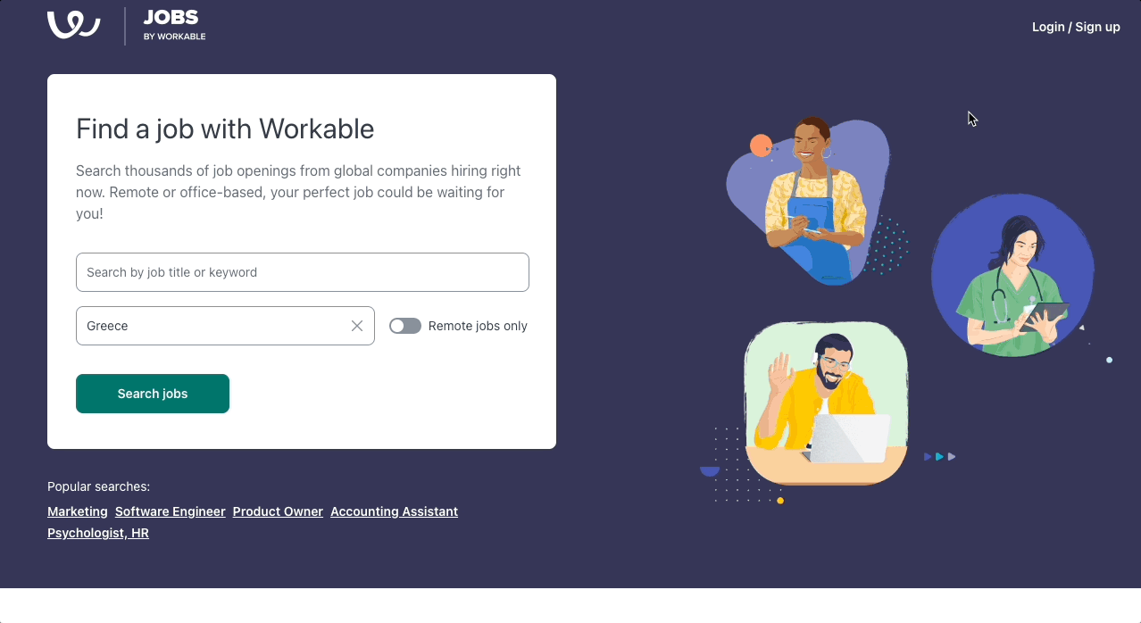 Creating a Job Seeker profile – Workable Job Seekers Help